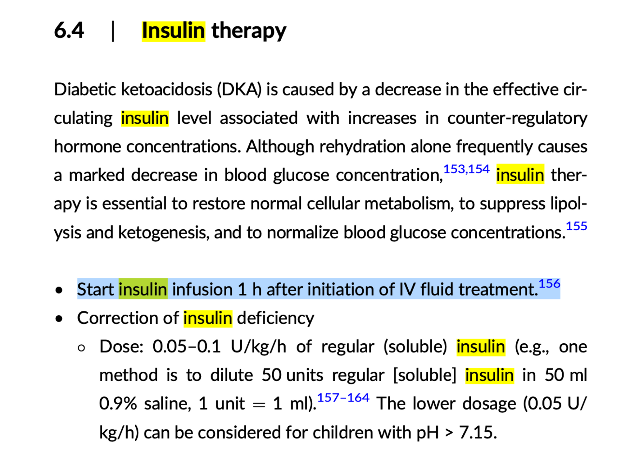 [논란 포인트] 소아 DKA에서 insulin 주입 바로 시작?(Nelson) vs fluid 주입 1시간 이후부터 시작 ...